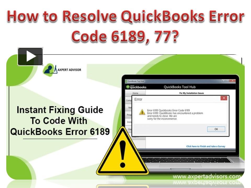 PPT – How to Resolve QuickBooks Error Code 6189, 77? PowerPoint ...