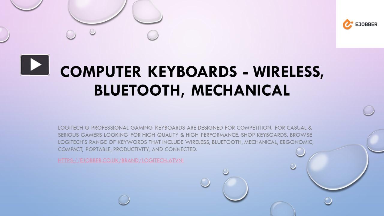 PPT – Computer Keyboards - Wireless, Bluetooth, Mechanical PowerPoint ...
