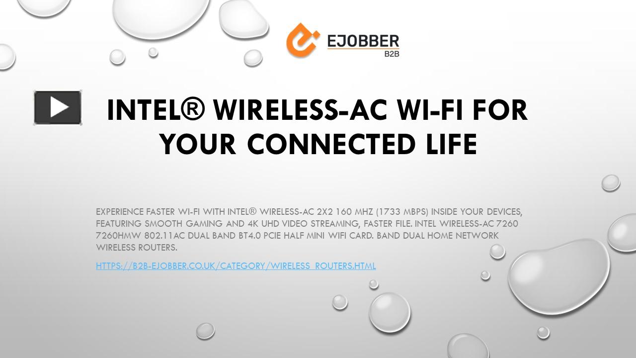 Intel® Wireless-AC WI-Fi for Your Connected Life presentation | free to ...