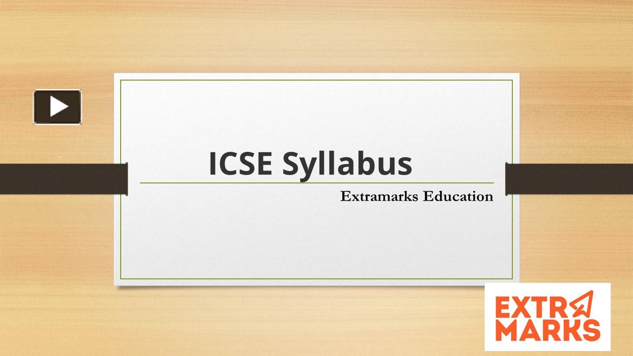 PPT – ICSE Syllabus for Class 6-10 for 2022-23 Examinations PowerPoint ...