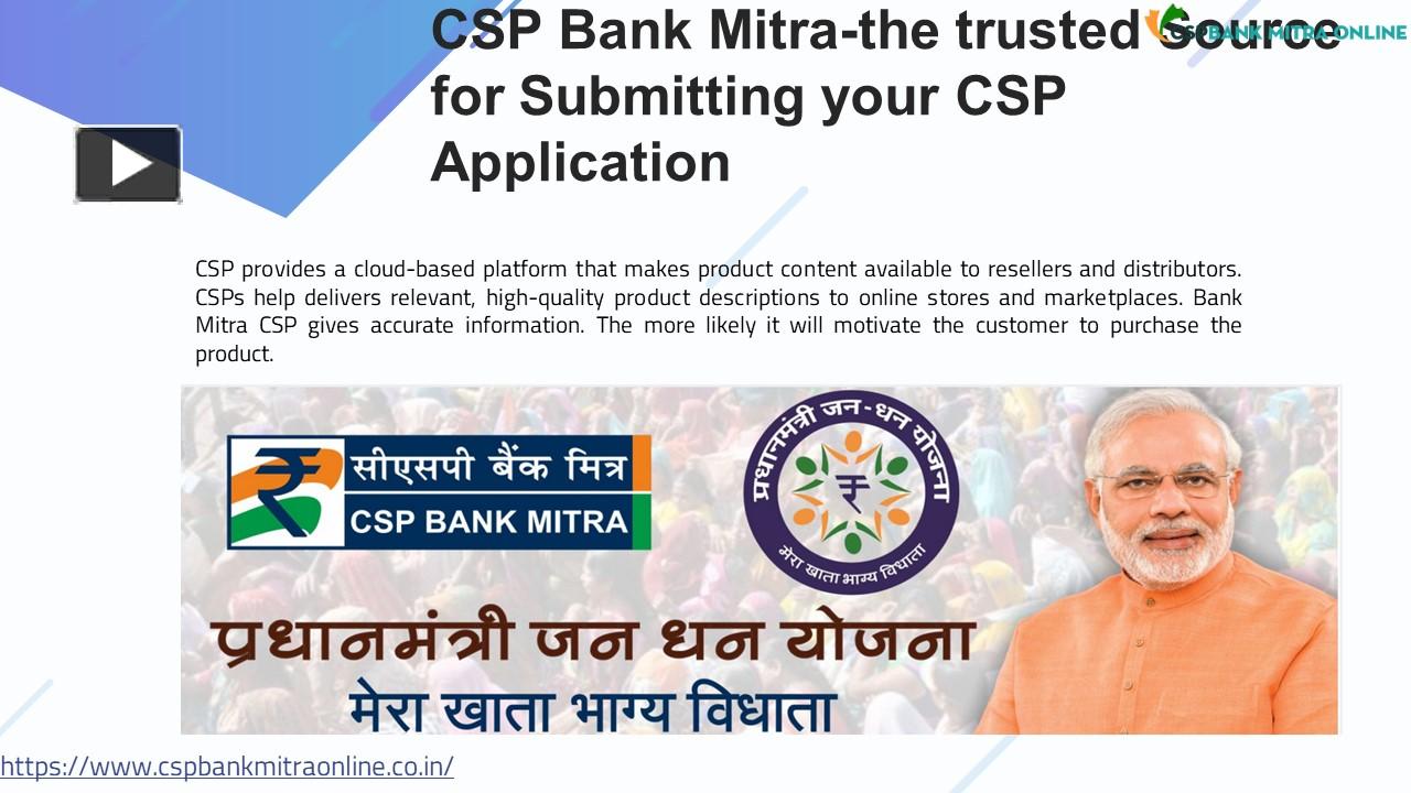 CSP Bank Mitra-the trusted Source for Submitting your CSP Application ...