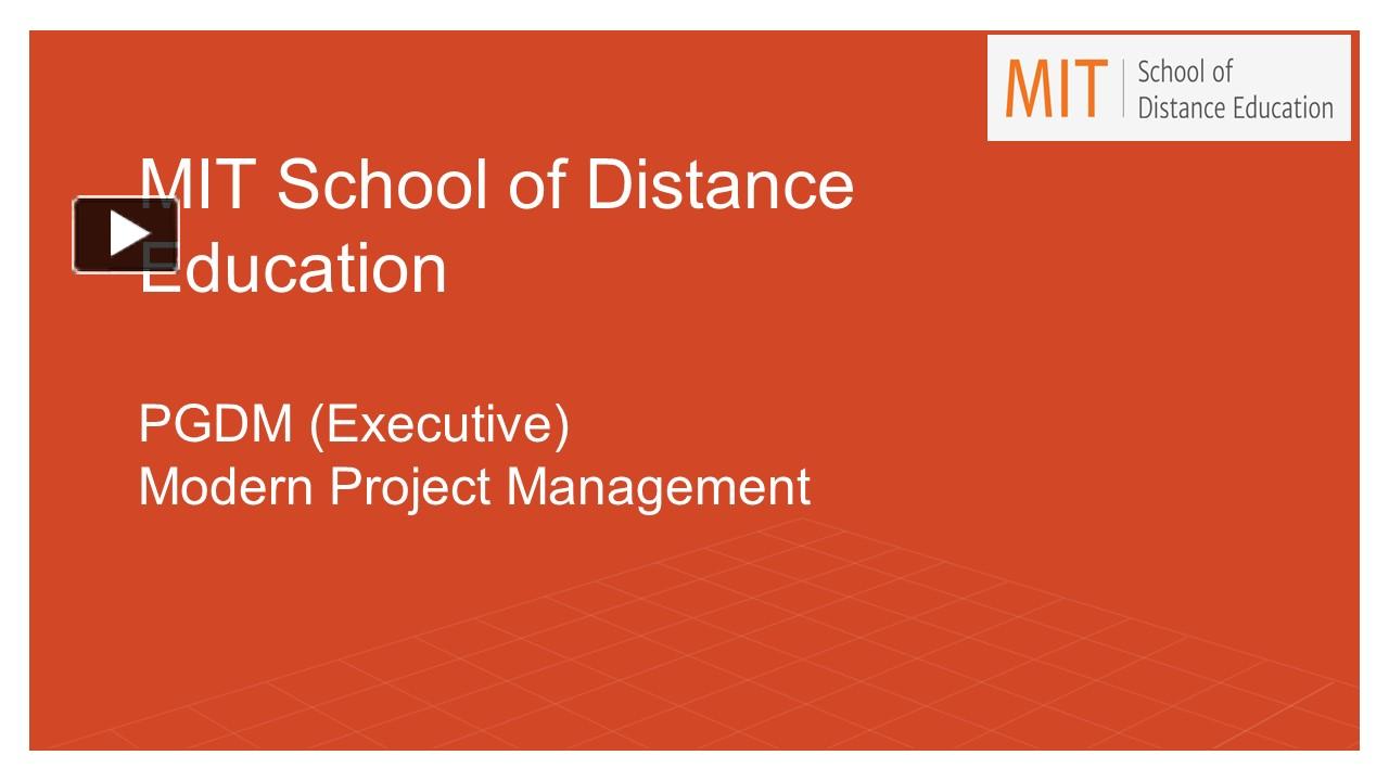 PPT – PGDM (Executive) Modern Project Management PowerPoint ...