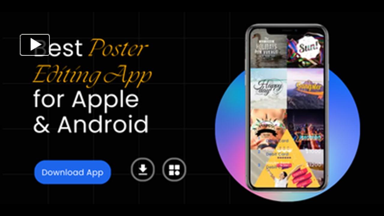 Best Poster Editing App for Apple and Android presentation | free to ...