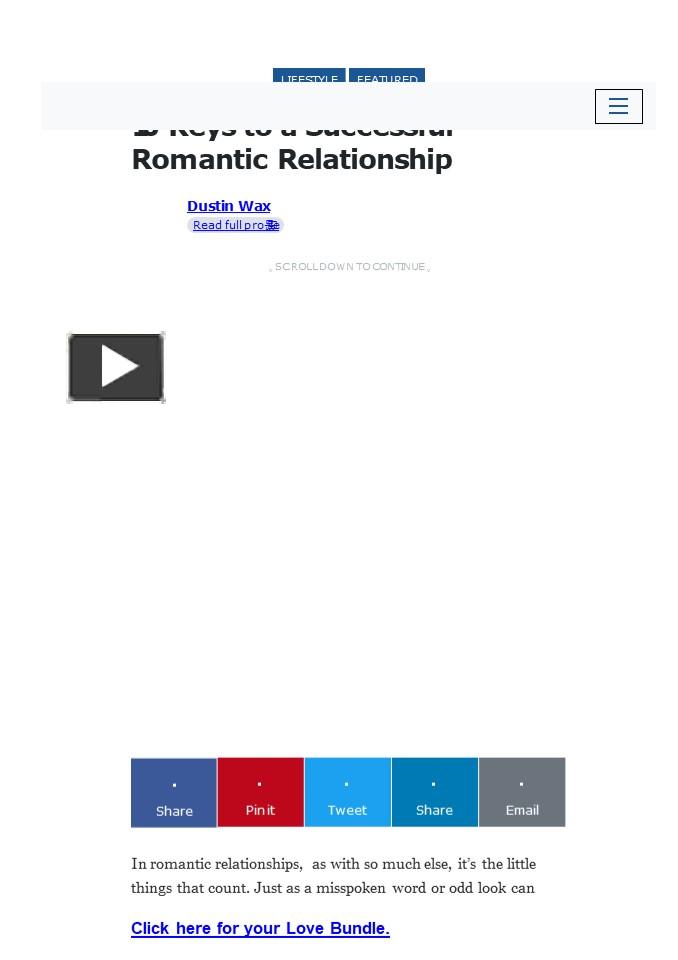 10 Keys to a Successful Romantic Relationship presentation | free to ...
