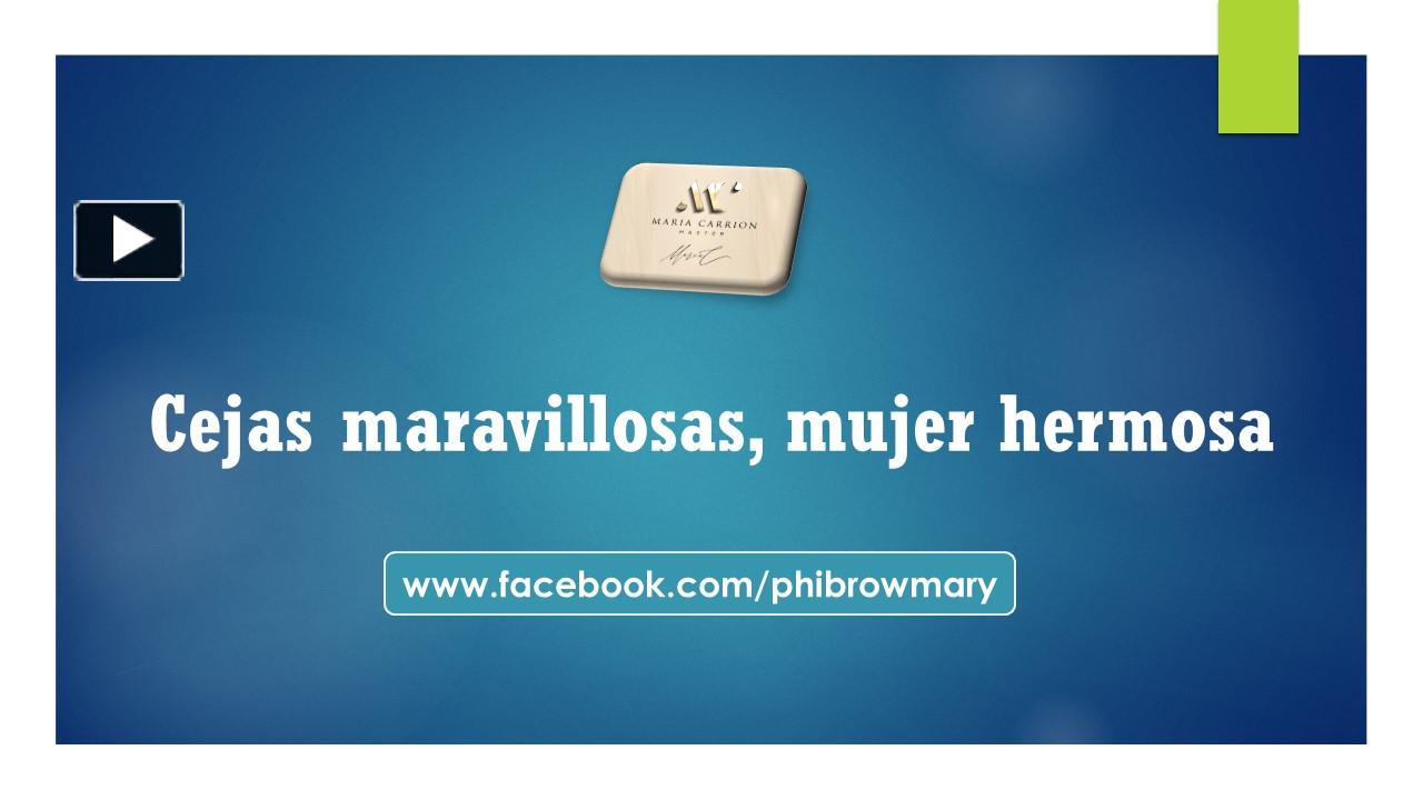 Cejas maravillosas, mujer hermosa presentation | free to download