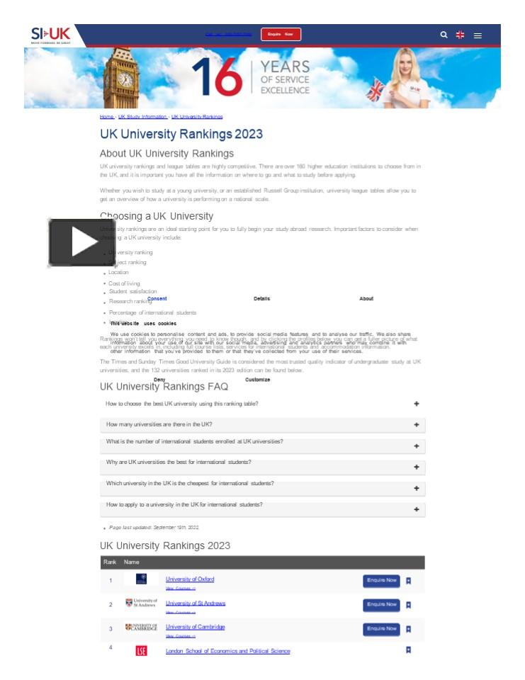 PPT – UK University Rankings 2023 PowerPoint presentation | free to ...