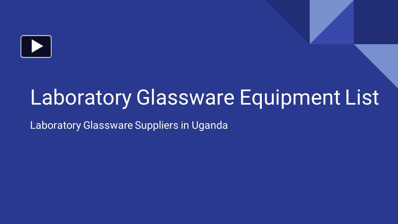 PPT – Laboratory Glassware Equipment List PowerPoint presentation ...