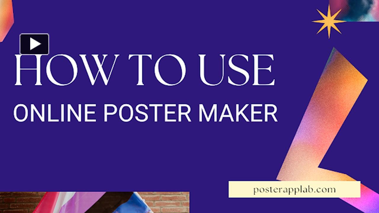 How to Use Online Poster Maker for Free presentation | free to download