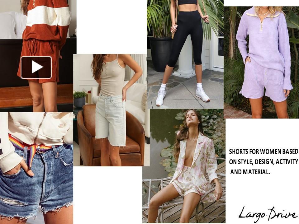 PPT – Womens shorts based on style,design and materials. PowerPoint ...