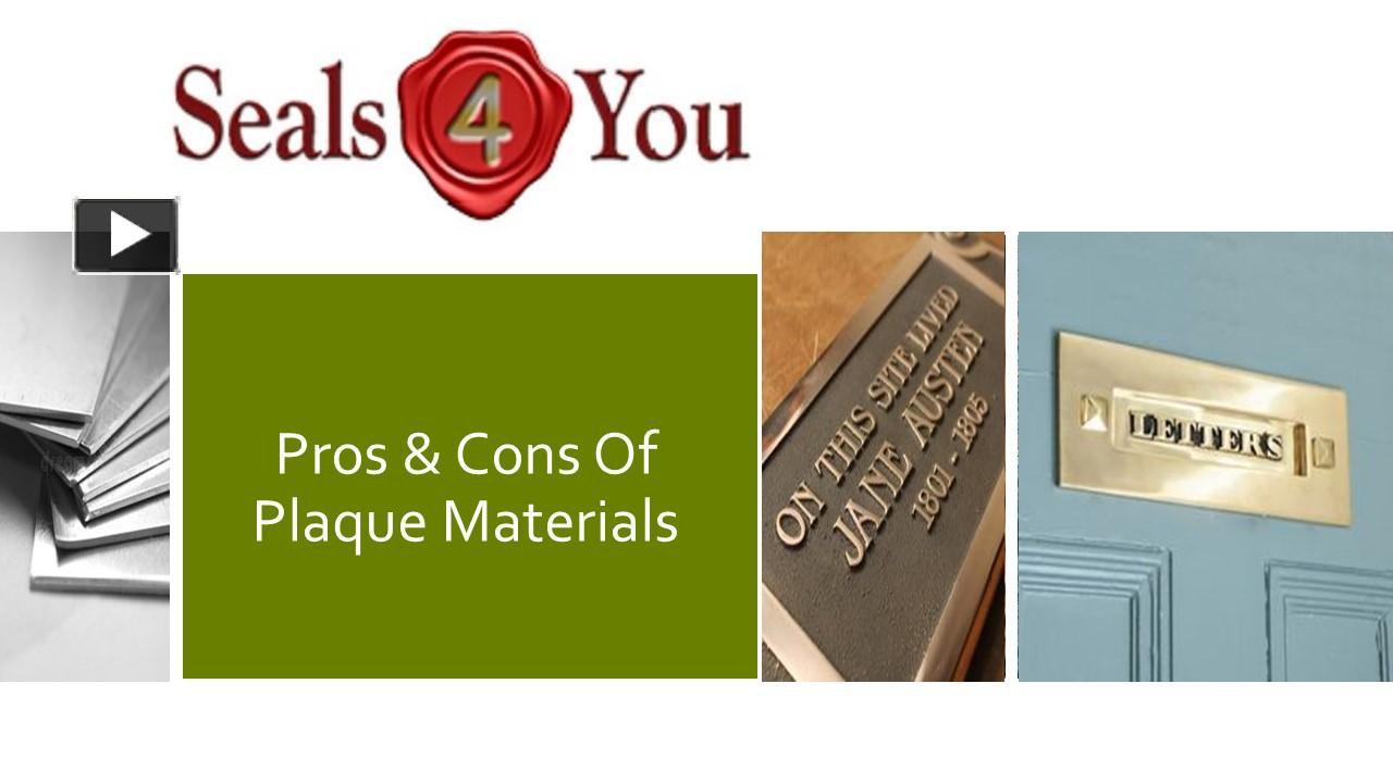 PPT – Pros & Cons Of Plaque Materials PowerPoint presentation | free to ...