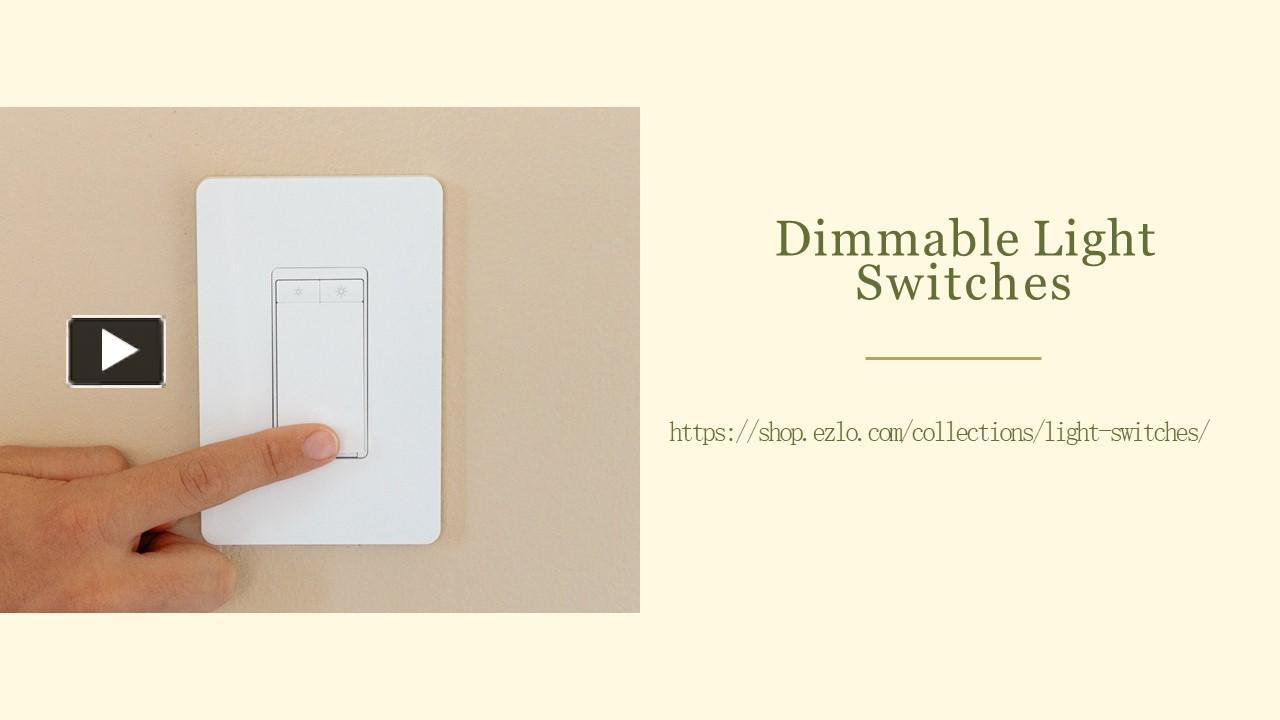 PPT – Best Dimmable Light Switches PowerPoint presentation | free to ...
