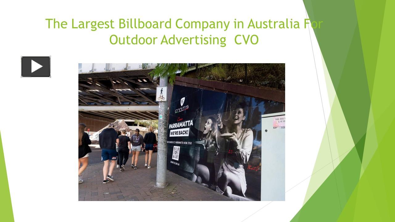 PPT – The Largest Billboard Company in Australia For Outdoor ...