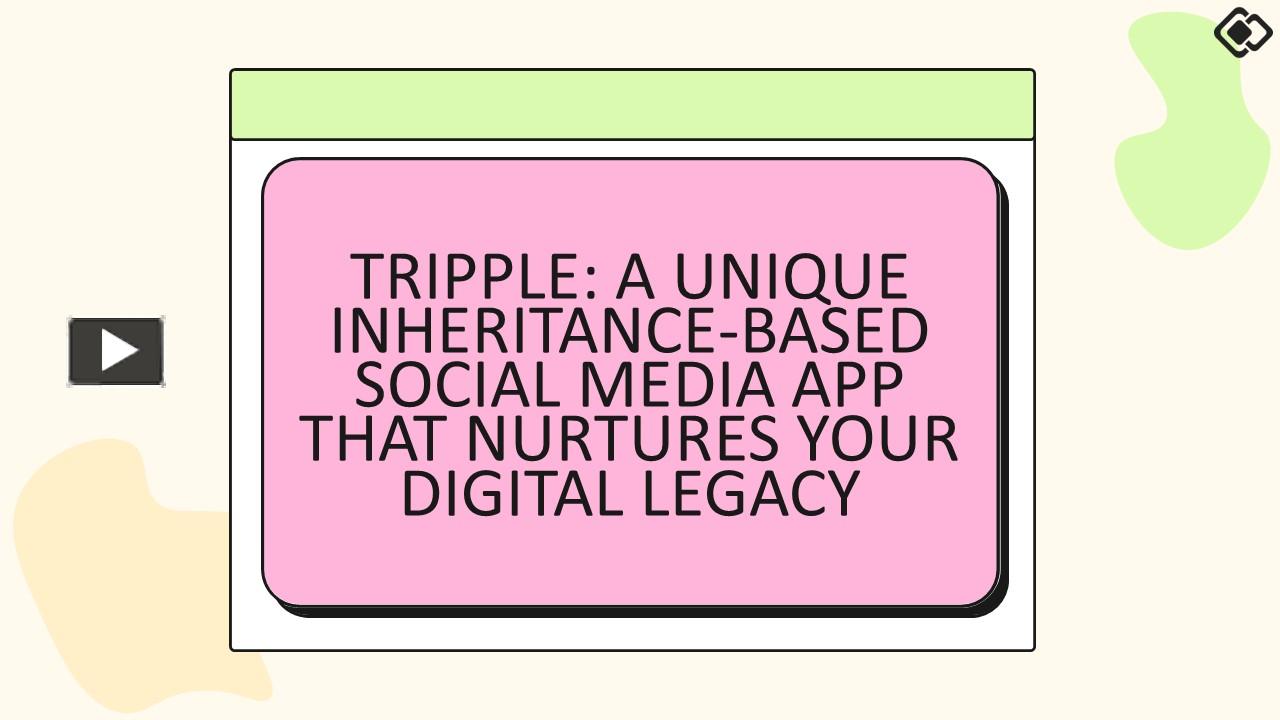PPT – Tripple: A unique inheritance-based social media app that ...