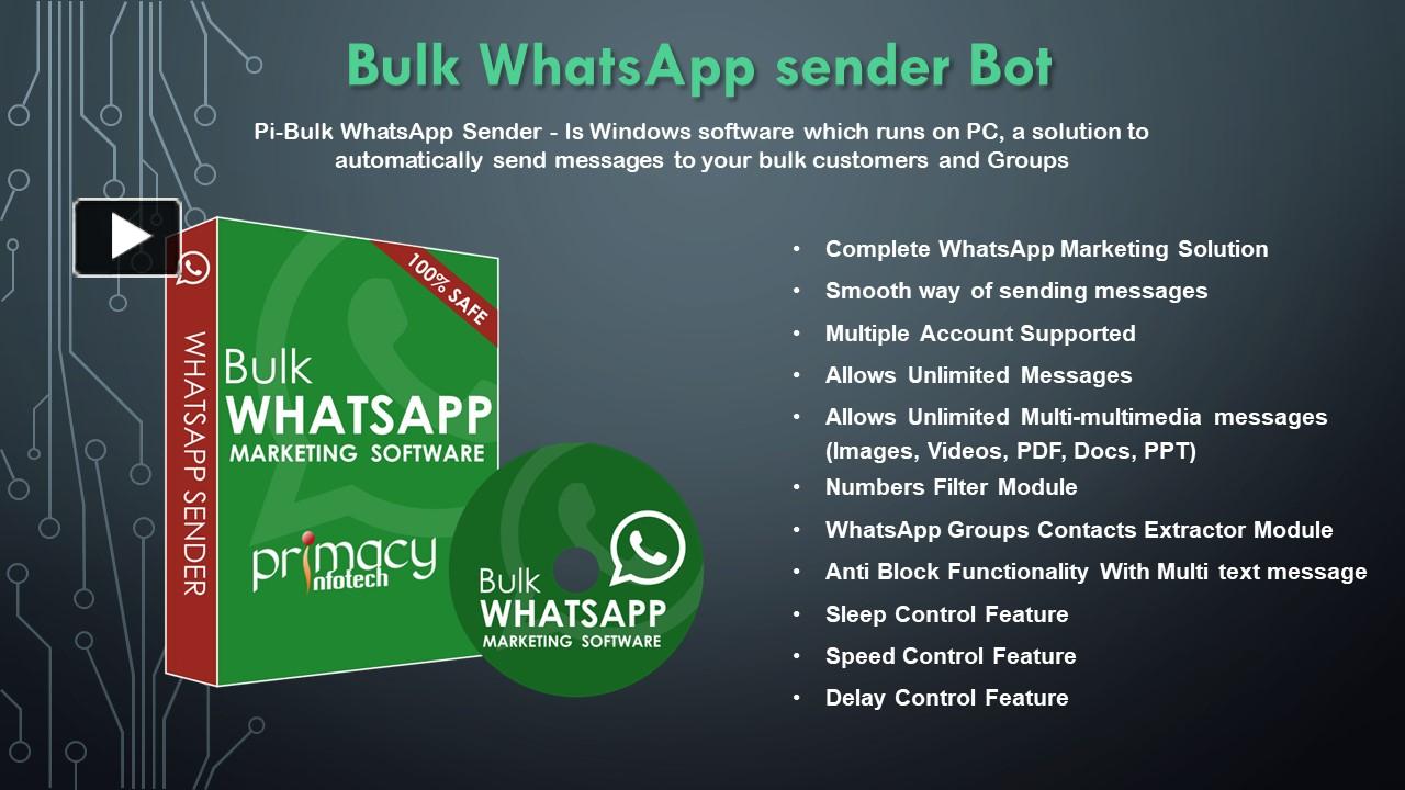 PPT – Bulk WhatsApp sender Bot (1) PowerPoint presentation | free to ...