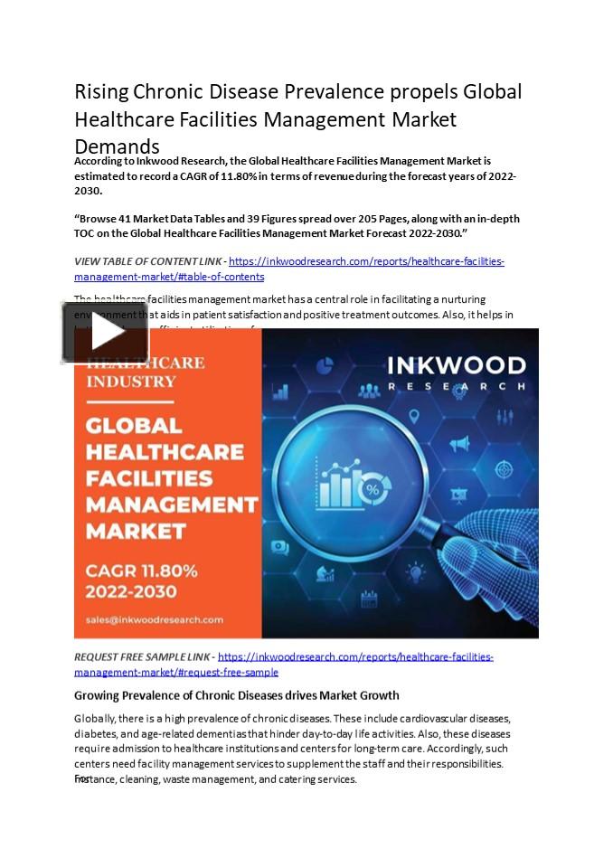 PPT – Rising Chronic Disease Prevalence propels Global Healthcare ...