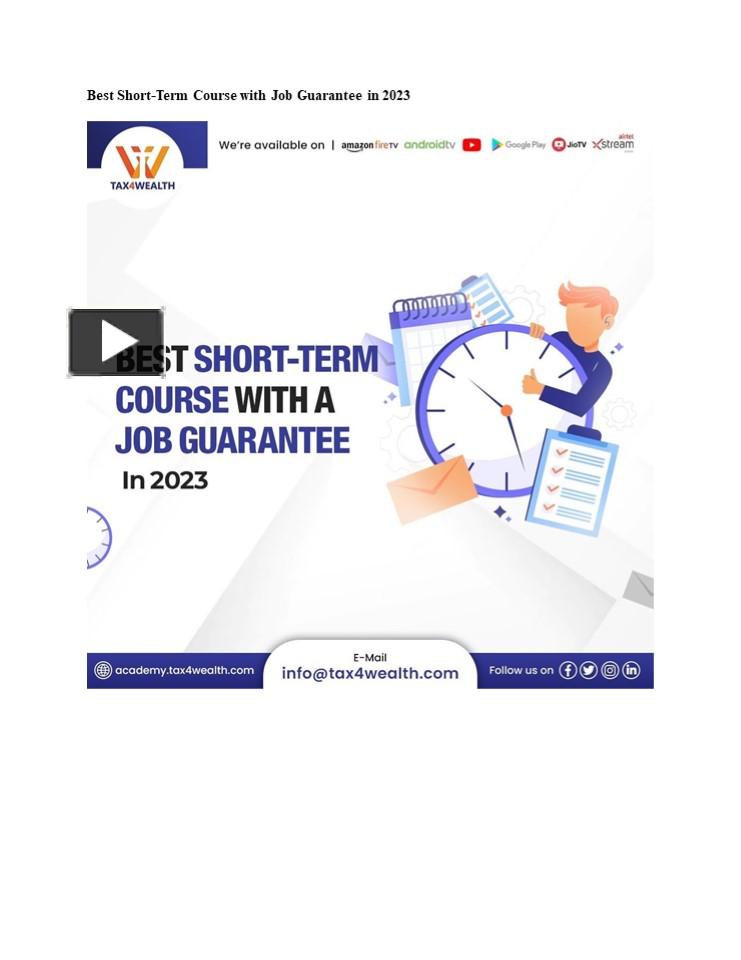 Find The Best Short-Term Course with 100% Job Placement | Academy ...