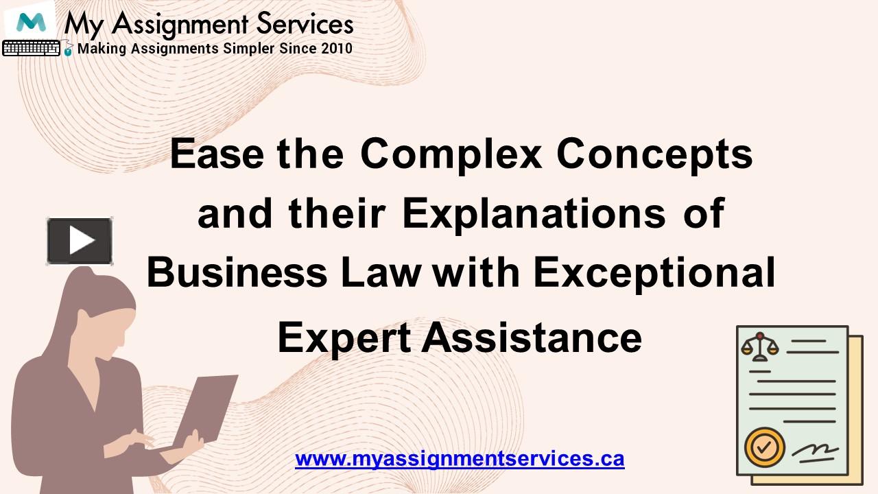 PPT – Ease the Complex Concepts and their Explanations of Business Law ...