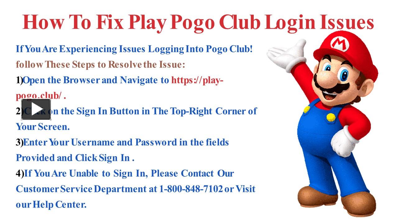 PPT – How to fix Play pogo club Login issues PowerPoint presentation ...