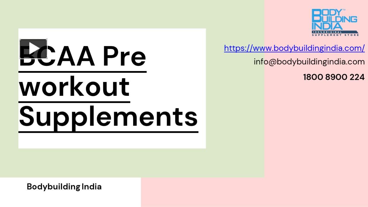 PPT – BCAA Pre workout Supplements PowerPoint presentation | free to ...