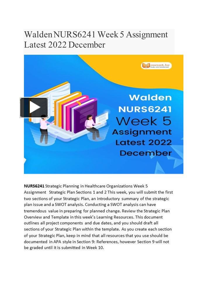 PPT – Walden NURS6241 Week 5 Assignment Latest 2022 December PowerPoint ...