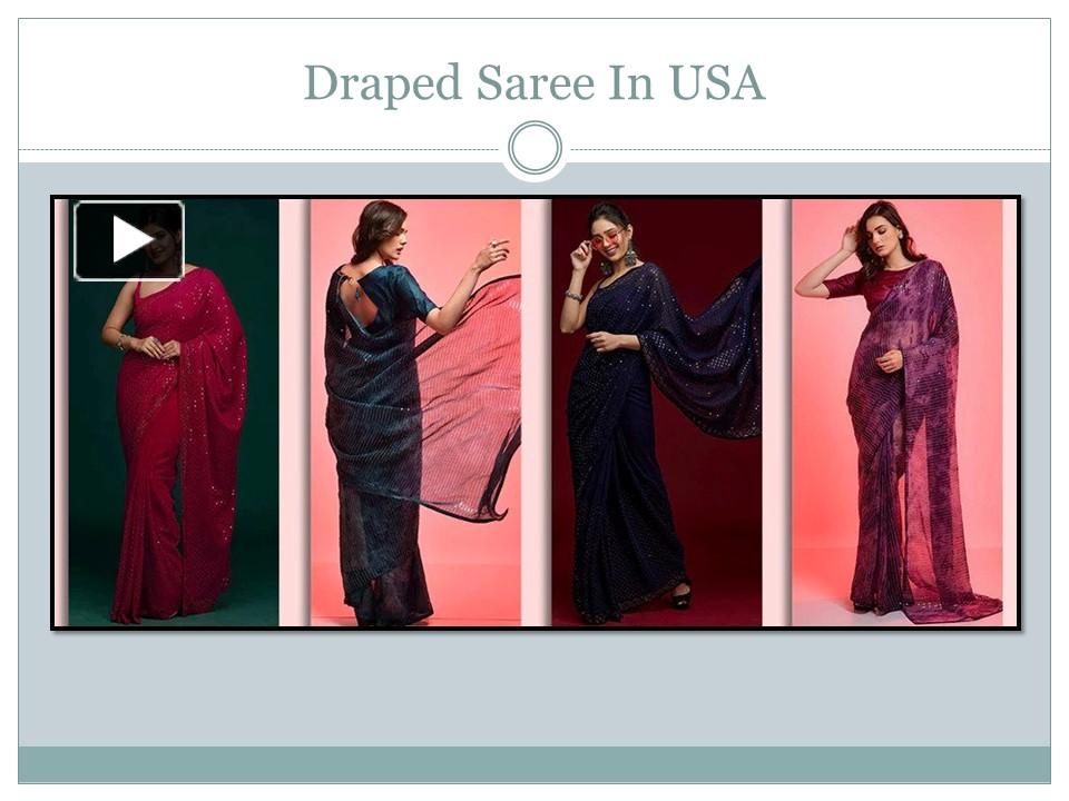 Ready to wear saree in India presentation | free to download