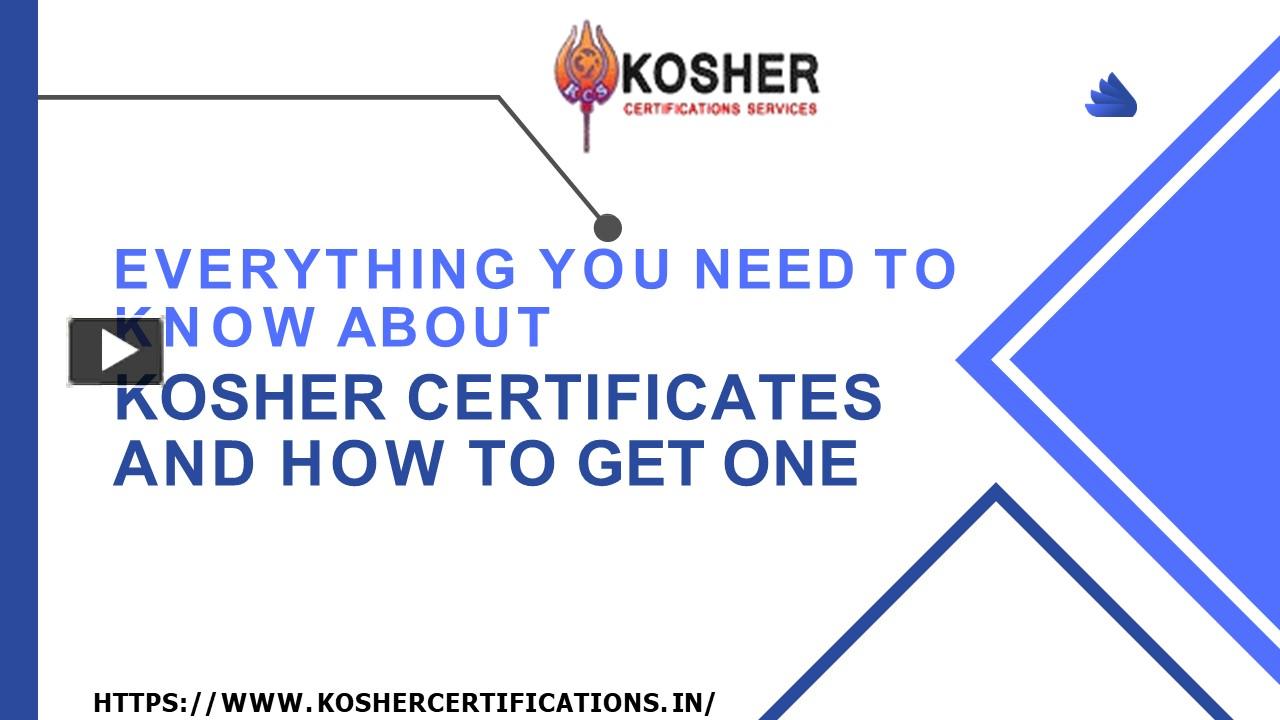 Everything You Need to Know About Kosher Certificates and How to Get it ...