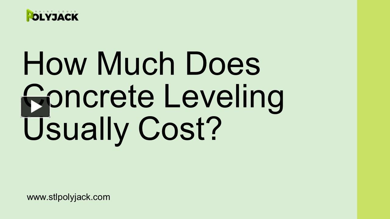 Concrete Leveling in St. Louis - STL Polyjack presentation | free to ...