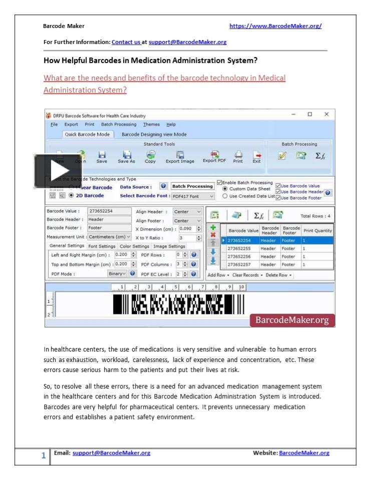 PPT – How Helpful Barcodes in Medication Administration System ...