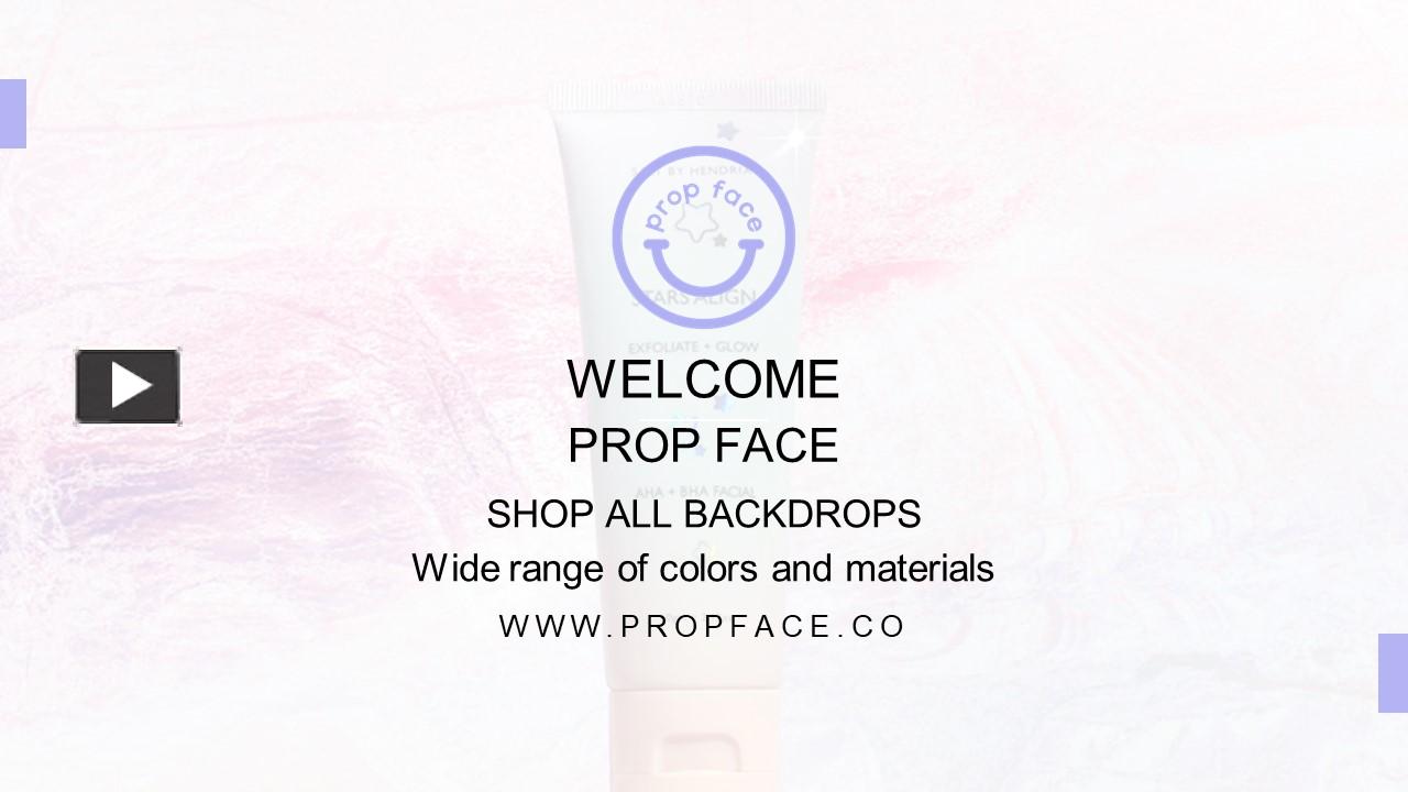 PPT – Prop Face Provide Product Photography Backdrop PowerPoint ...