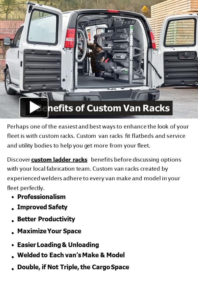PPT – Benefits of Custom Van Racks PowerPoint presentation | free to ...