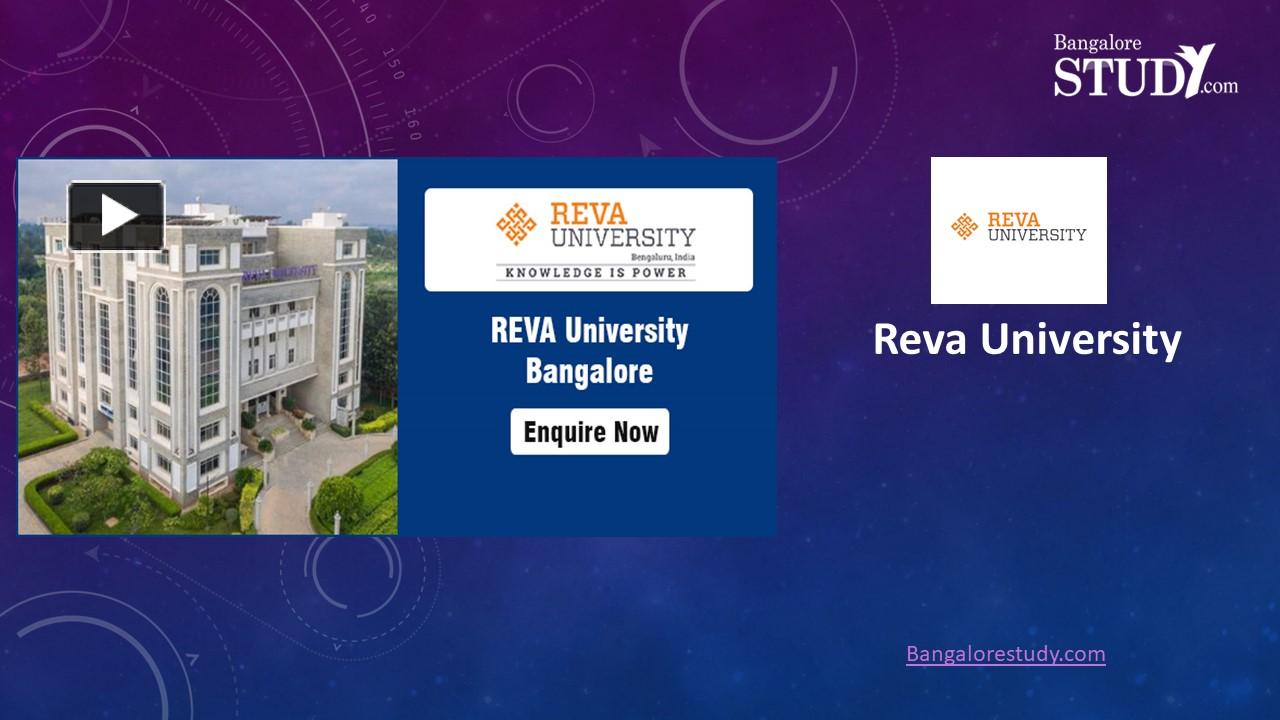 Reva University Bangalore presentation | free to download