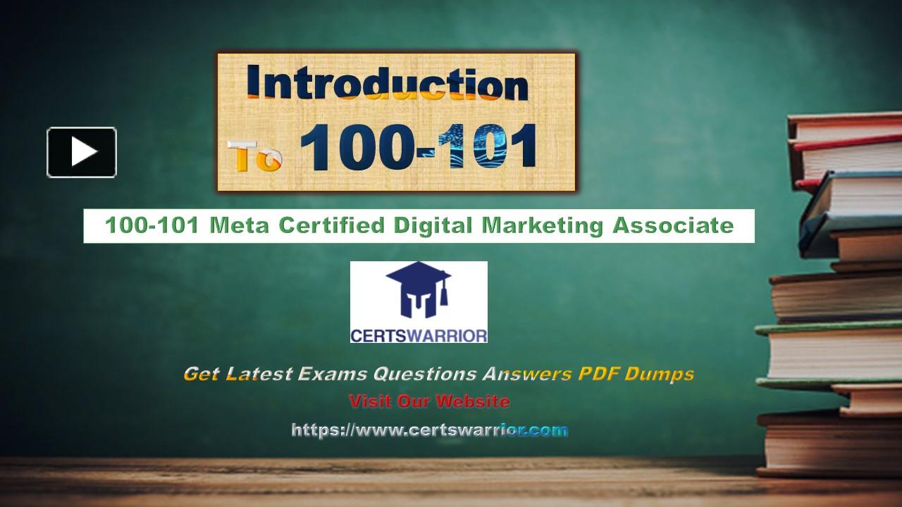100-101 Meta Certified Digital Marketing Associate presentation | free ...