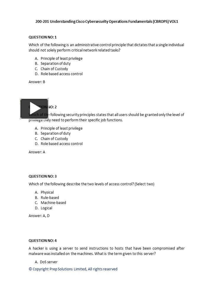 PPT – 200-201 VOL1 Question PowerPoint presentation | free to download ...