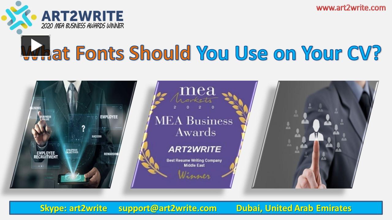 PPT – What Fonts Should You Use on Your CV? PowerPoint presentation ...