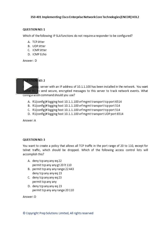 PPT – 350-401 VOL2 Question PowerPoint presentation | free to download ...