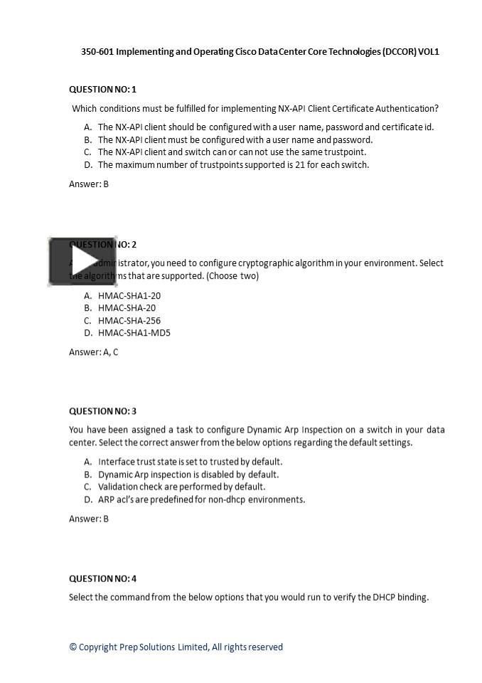 PPT – 350-601 VOL1 Question PowerPoint presentation | free to download ...