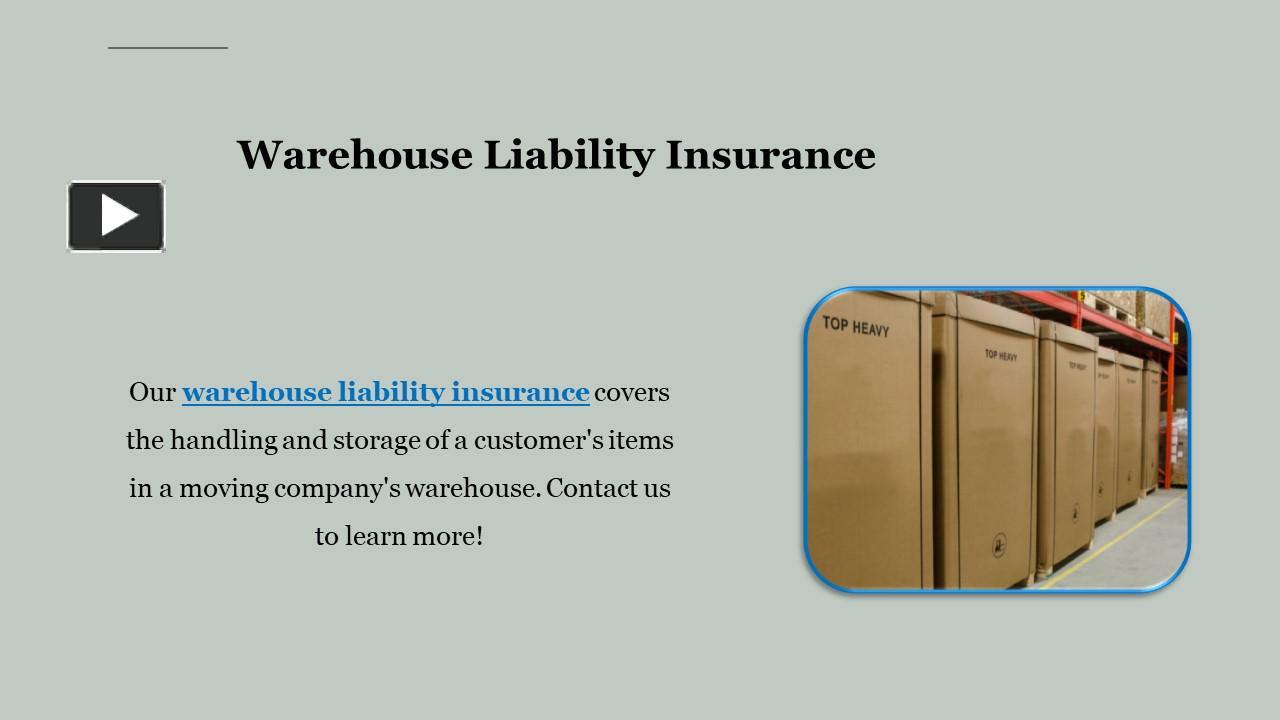 Warehouse Liability Insurance presentation | free to download