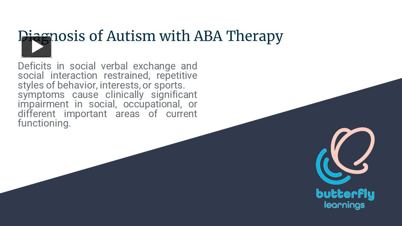 PPT – Diagnosis of autism with aba therapy PowerPoint presentation ...