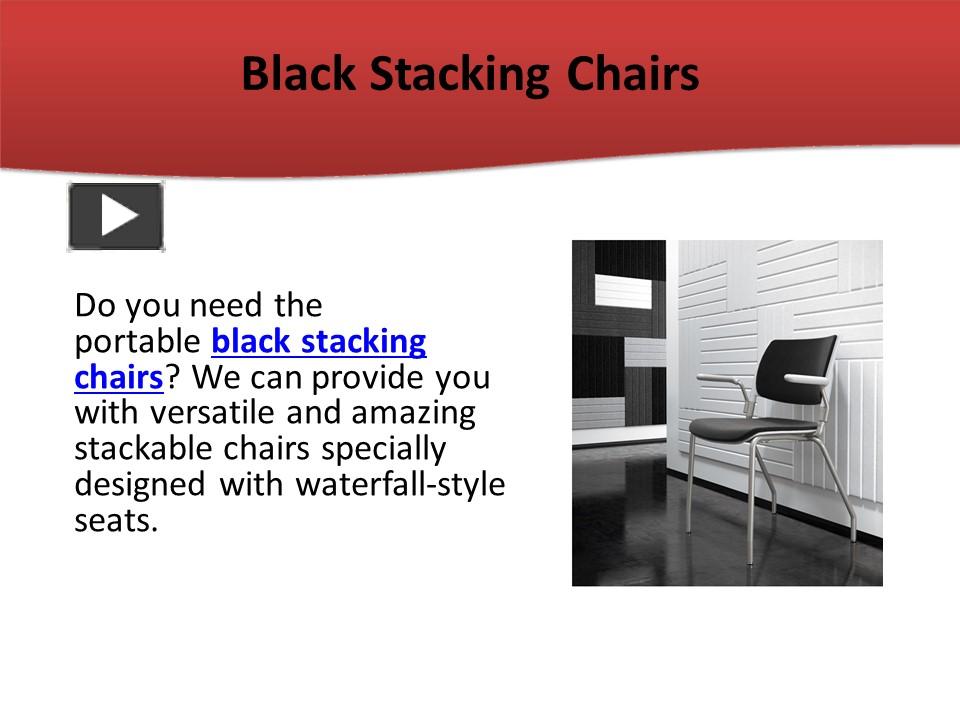 PPT – Black Stacking Chairs PowerPoint presentation | free to download ...