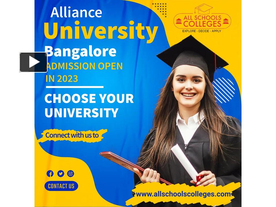 PPT – Alliance University Bangalore PowerPoint presentation | free to ...