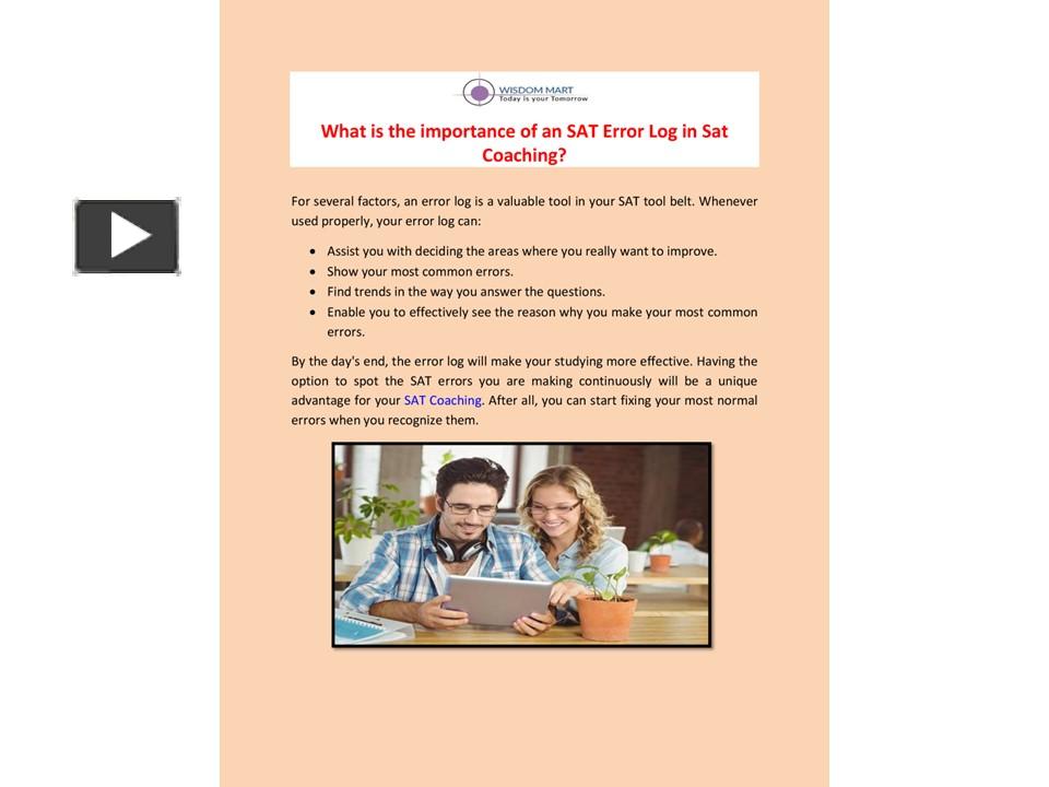 PPT – What is the importance of an SAT Error Log in Sat Coaching ...
