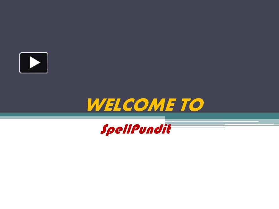 PPT – National Spelling Bee (1) PowerPoint presentation | free to ...