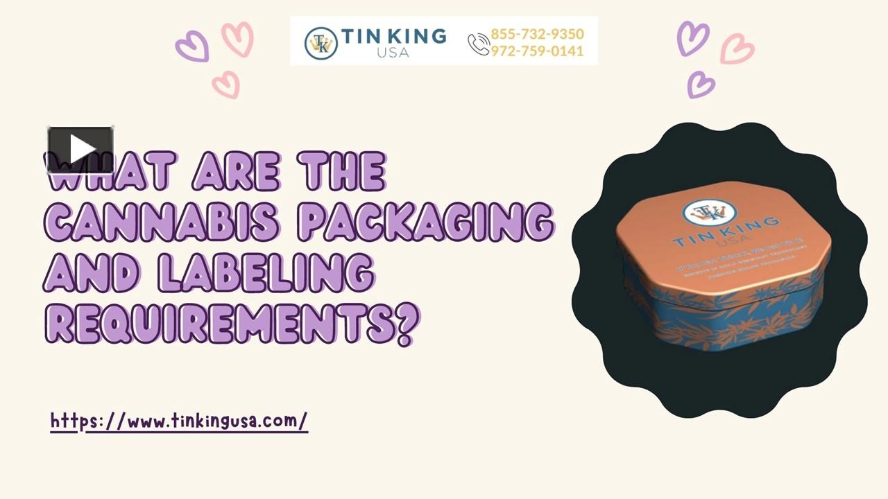 PPT – Cannabis Packaging - Packaging and Labeling Requirements (1 ...