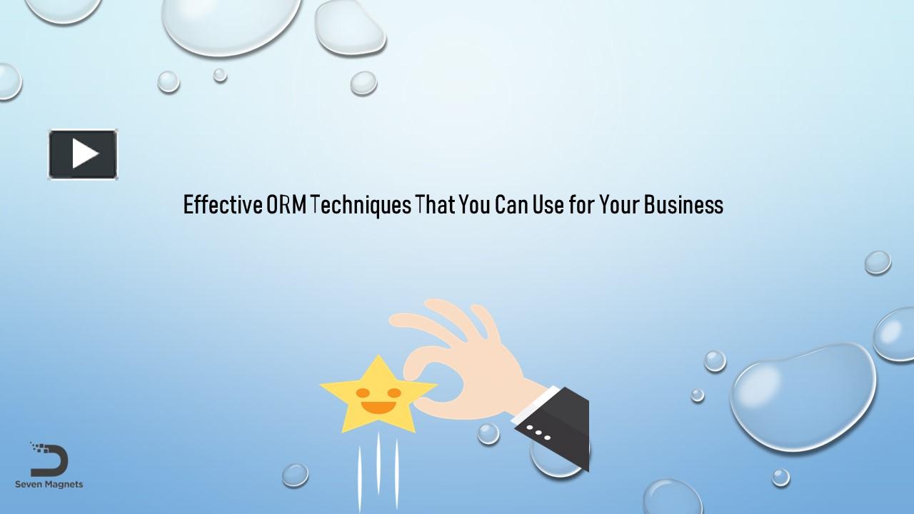Effective ORM Techniques That You Can Use for Your Business ...