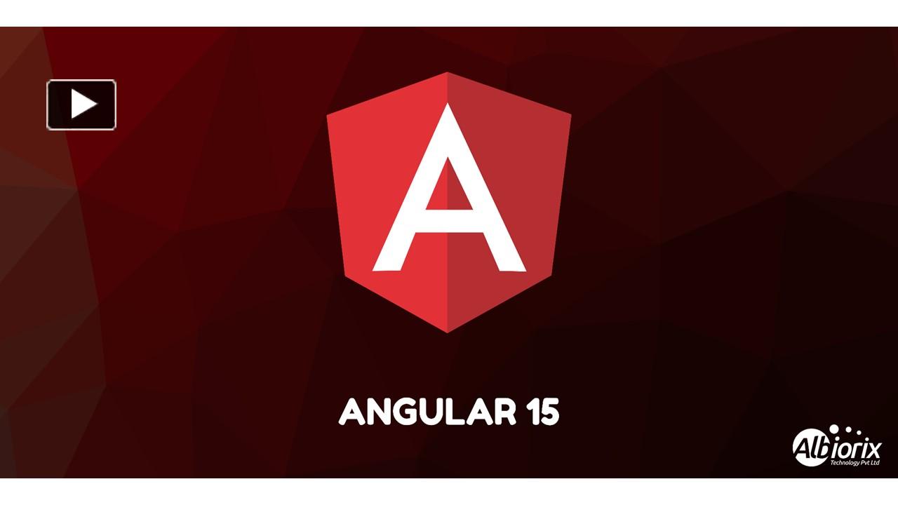 What’s New in Angular 15? (2) presentation | free to download