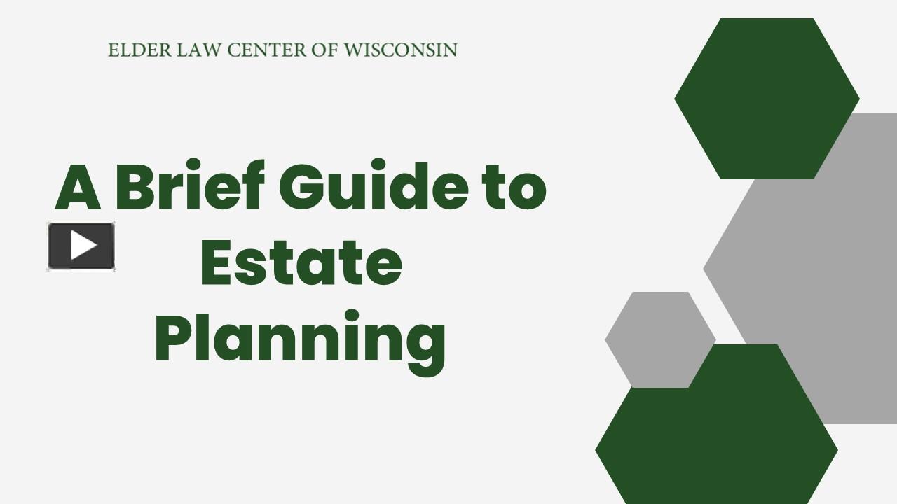 A Brief Guide to Estate Planning presentation | free to download