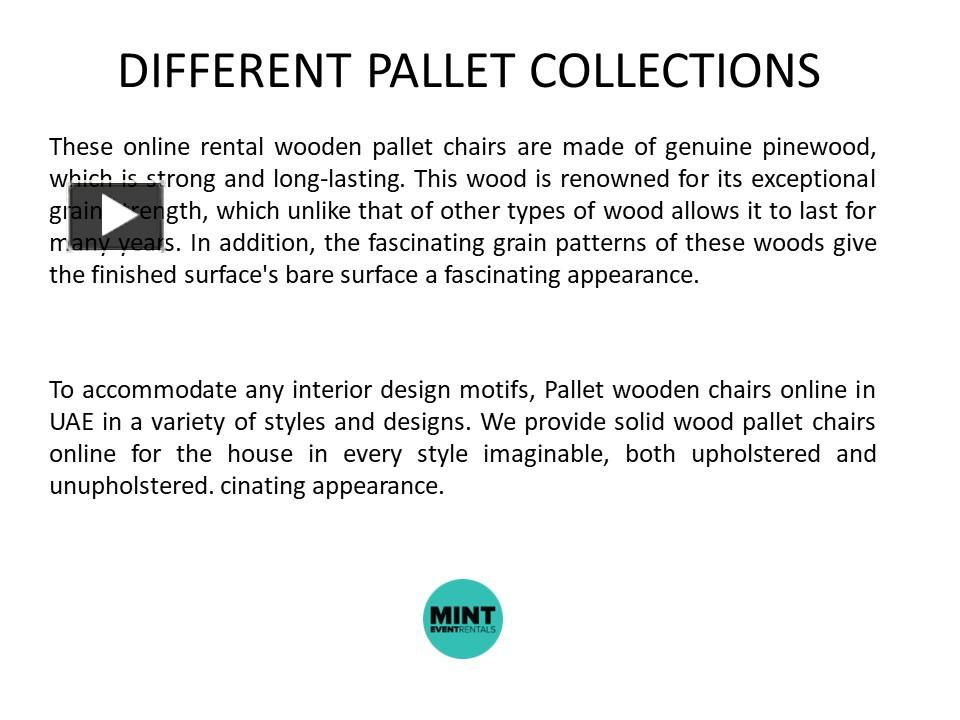 PPT – DIFFERENT PALLET FURNITURE COLLECTION DUBAI PowerPoint ...