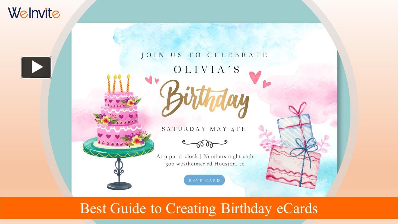 PPT – Birthday eCard Guide PowerPoint presentation | free to download ...
