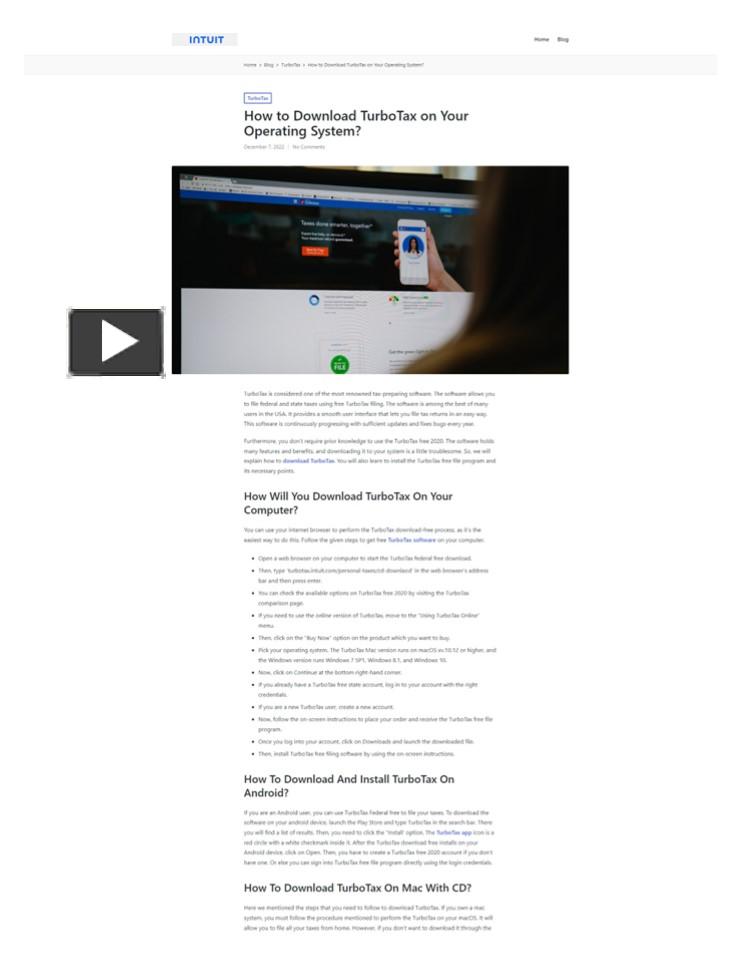 How to Download TurboTax on Your Operating System? presentation | free ...