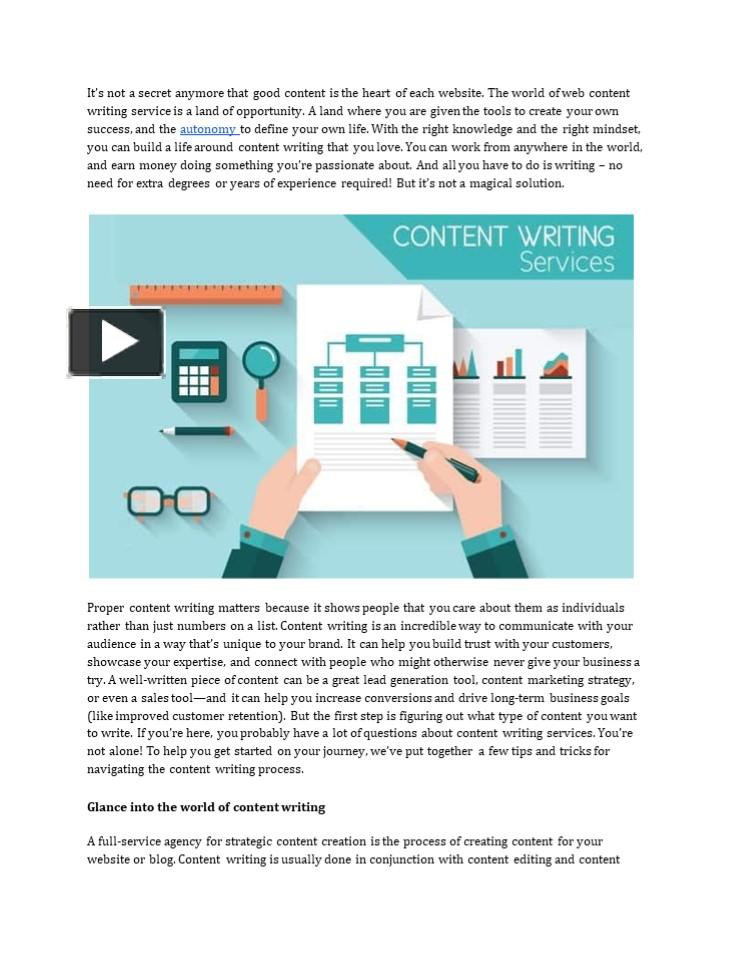 PPT – Content Writing Services PowerPoint presentation | free to ...